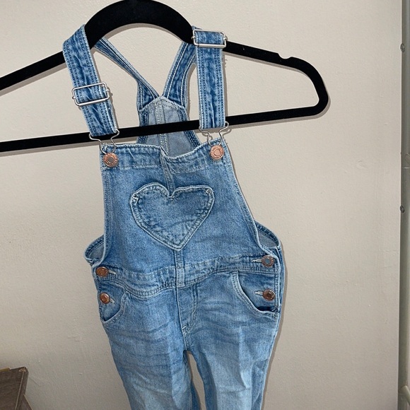 H&M | One Pieces | H M Girls Heart Overalls | Poshmark